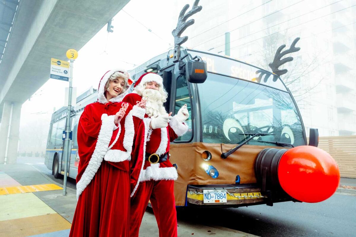 TransLink's Reindeer Bus 2025 - Vancouver Christmas